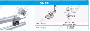 Quality Silvery Joints Lightweight AL-58 Aluminum Tube Connectors for sale