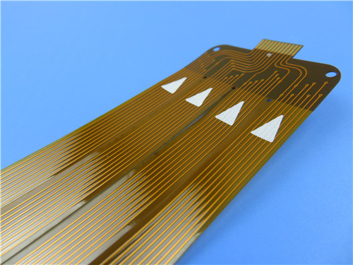 Quality Single Sided Flexible Printed Circuit (FPC) Strips with Immersion Gold and FR-4 for sale