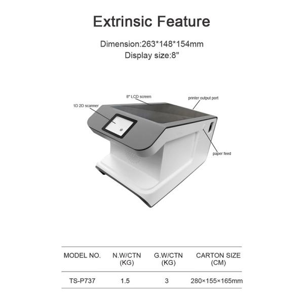 Quality Android 11 POS USB/LAN Printer Desktop QR Code Scanner with Full/Half Cut SDK for sale
