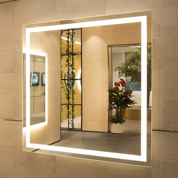 Quality Custom Decorative Wall LED Touch Sensor Bathroom Magnifying Vanity Mirror With for sale
