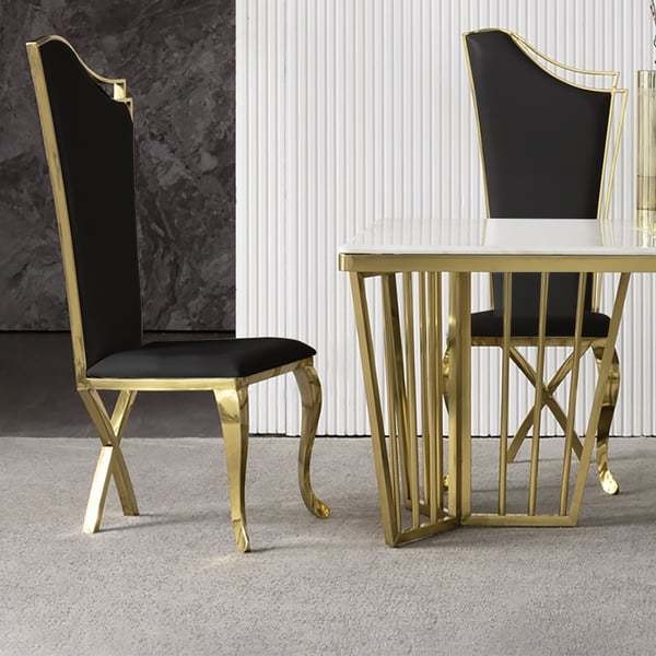 Quality Customized Onyx Marble Dining Table Marble Stone Steel Frame Office Chair for sale