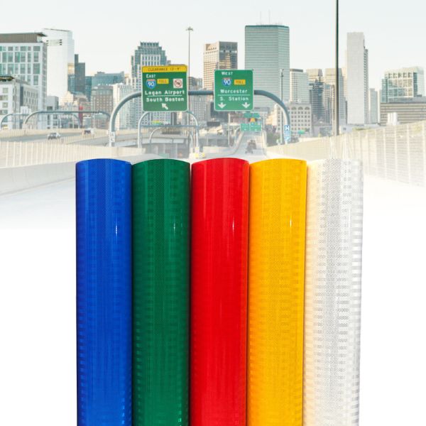 Quality Type IV Plastic Adhesive Sheet High Intensity Prismatic Reflective Sheeting ODM for sale