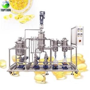 china DHA EPA Purification Wiped Film Evaporator TOPTION Short Path Evaporator