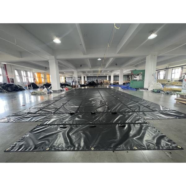 Quality Lightweight 14oz 3 PC Tarp Set 6 Foot Drop Lumber Tarps For Flatbed Trucks for sale