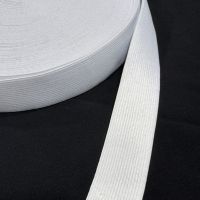 Quality 6mm 8mm 25mm 50mm Stretchable White Black Elastic Fabric Tape Garment Accessorie for sale