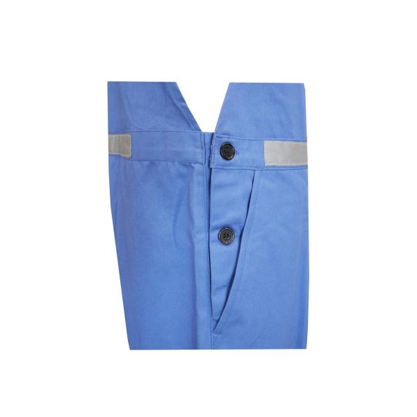 Quality 330g 100% Cotton Fire Retardant Bib Overalls Working Pants With Reflective for sale