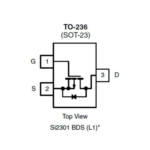 Quality ( Electronic Components IC Chips Integrated Circuits IC ) SI2301CDS-T1-GE3 for sale