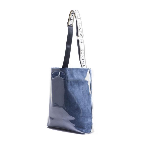 Quality Crossbody Shopper Denim TPU Bag Two Layers for sale