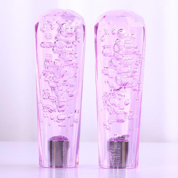 Quality Craft Resin Shift Knob Purple Blue Crystal Shift Knob 248g for sale