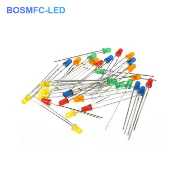 Quality 3mm Through Hole LED all colors F3 dip led Practical For Indoor Lighting for sale