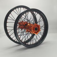 Quality Replace/Repair Anodizing Black 21/18 Enduro Wheels for KTM EXC 125-530CC 2003 for sale