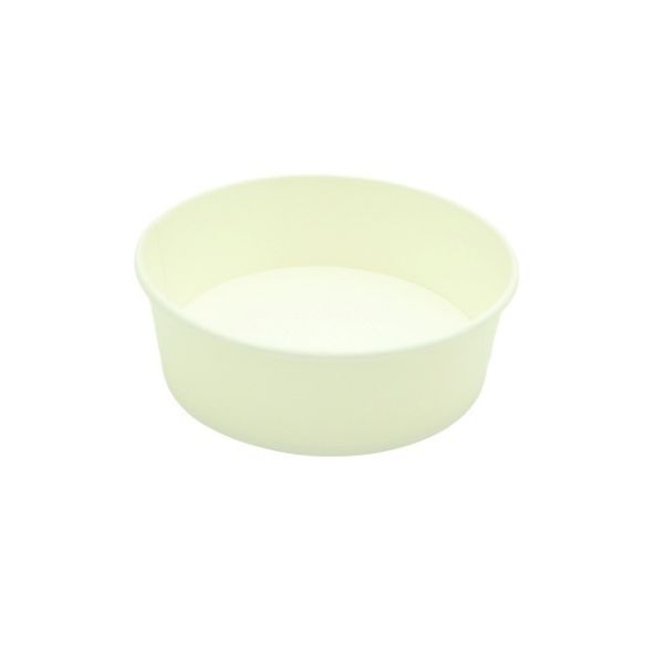 Quality  White 250ml 8oz Paper Soup Containers with Lids for Ice Cream Bowls Food Storage for sale