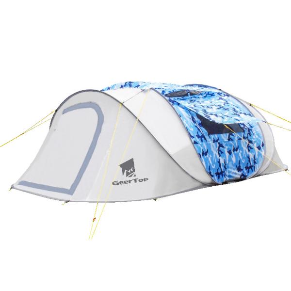 Quality Camouflage 6 Person L360cm Pop Up Camping Tent for sale