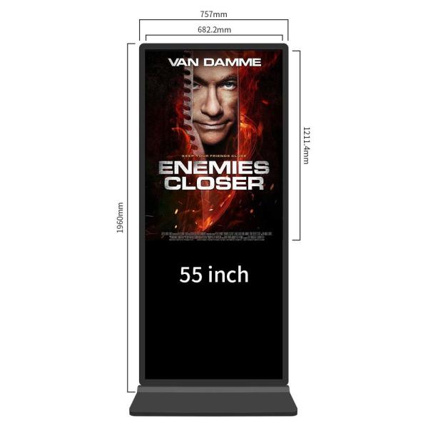 Quality Windows I3 Self Service Touch Screen Kiosks 49 Inch Advertising Media Player for sale