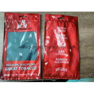Quality Travel cigar moisturizing bag with moisturizing and humidifying system with red printing for sale