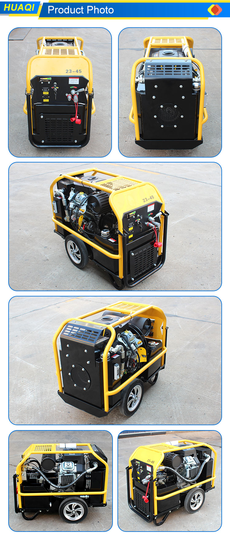 660 mm Machine Width Custom Diesel Engine Hydraulic Power Unit with ...