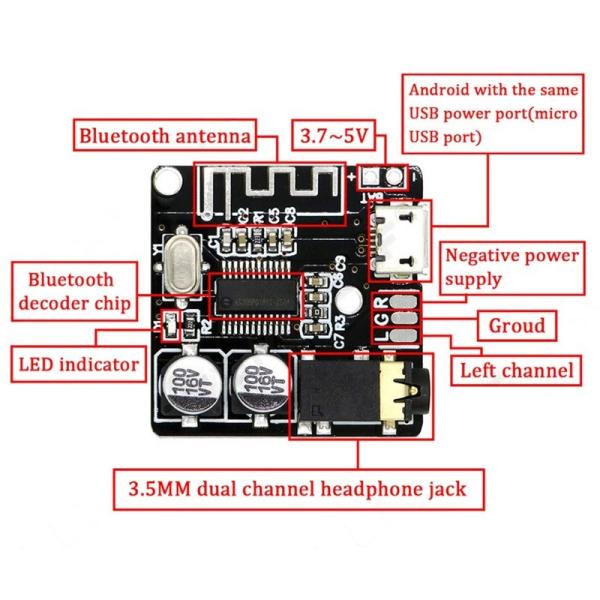 Quality CA-6965-B 4.1 MP3 Lossless Decoder Board Bluetooth Audio Module Wireless for sale