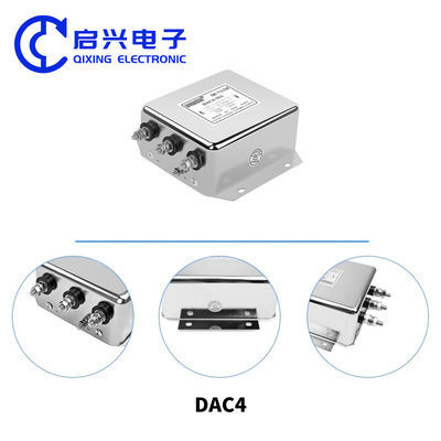 Quality 380V AC Three Phase Four Wire EMI Power Supply Noise Filter 40A-80A Variable for sale