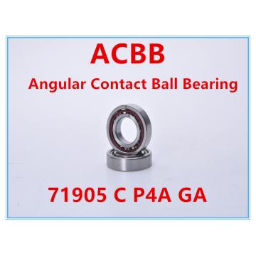 Quality 71905 C P4A GA Angle Contact Ball Bearing 32000RPM-36000RPM for sale