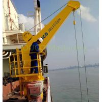 Quality TTS Straight Boom Vessel Marine Cranes With SWL 4T 2.6M for sale