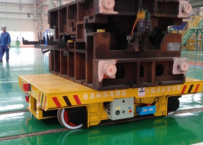 Large Capacity Die Transfer Cart , Towed Battery Operated Cart For Industrial Field