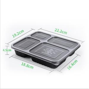 Quality Microwavable PP Disposable Food Container 500 650 750 1000ml for sale
