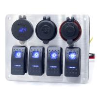 China 12V 24V Universal Rocker Switch Panel For Boat factory