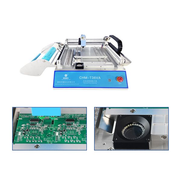 Quality CHM-T36VA Small 2 Head Desktop SMT Placement Device With Built In Vacuum Pump for sale