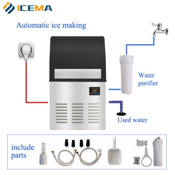 Quality 48kg/24H Commercial Ice Cube Machine Automatic 420w 220v for sale