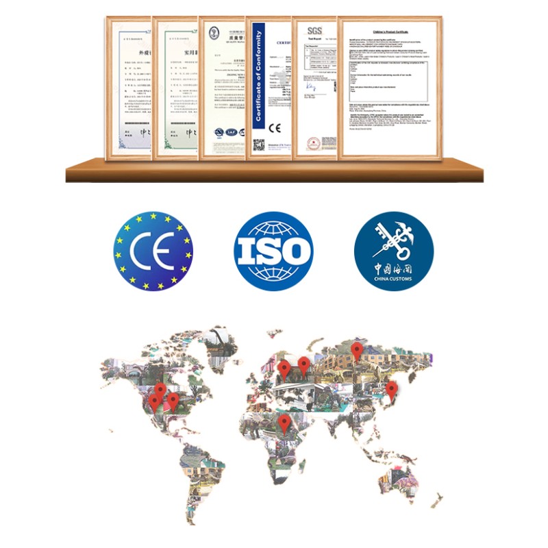 Product certifications including CE and ISO9001