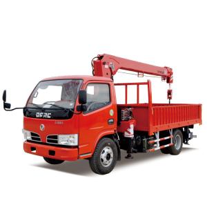 Quality Construction Lifting Mobile Truck Mounted Crane 4 Ton With Working Basket for sale