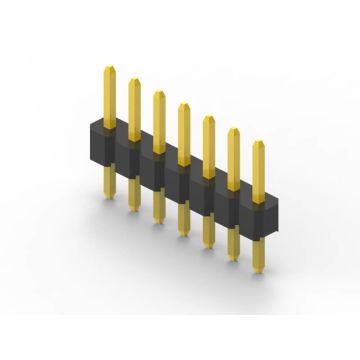 Quality Custom 2mm Pitch Pin Header , 2 Pins To 80 Pins Single Row Male Pin Header for sale