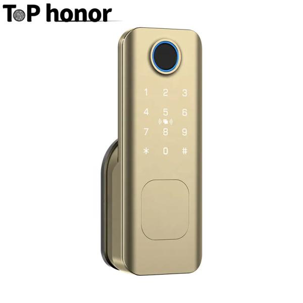 Quality Apartment Smart TTLock Privacy Lock Fingerprint Code Card EKey Access Deadbolt for sale