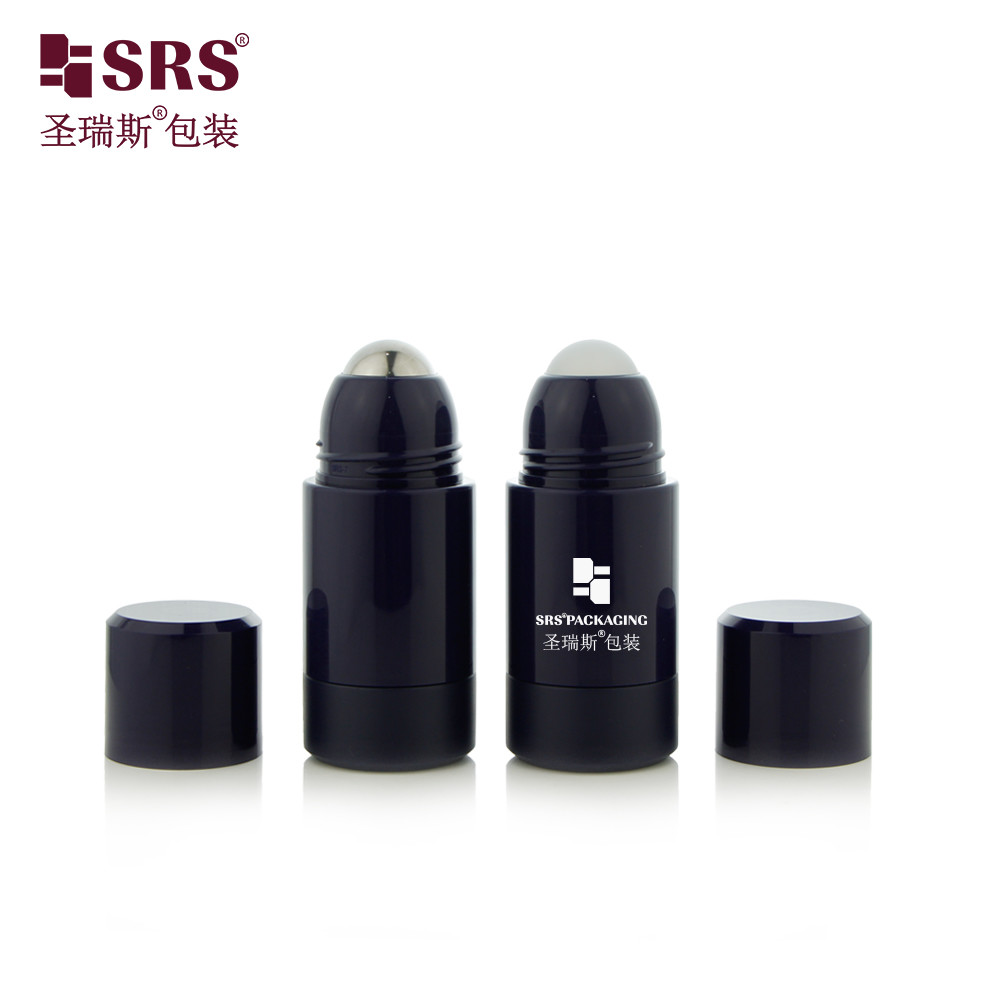 Quality RPPE 50ml 75ml Injection Dark Blue Glossy PP PCR Eco Friendly Plastic Roll On for sale