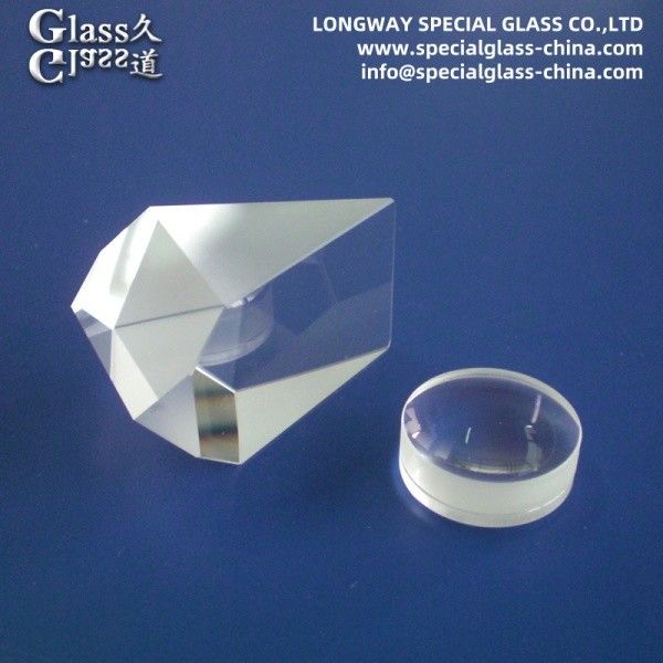 Quality OEM Fused Silica Glass Optical Prism Lenses For Laser Cutting Machine for sale