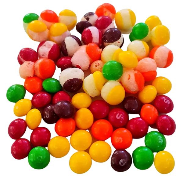 Quality Multicolor Fruit Flavour Freeze Dried Candy Bulk Crispy Gummy Bean Snacks for sale