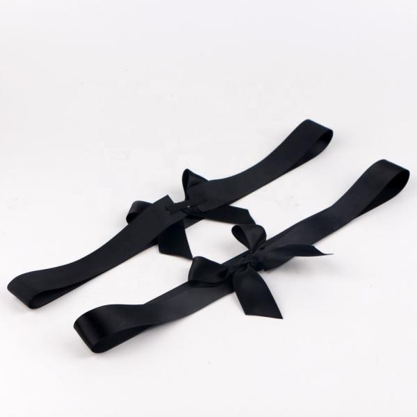 Quality Stretch Loop Pre-Tied Satin Ribbon Elastic Bow for Gift Box Packing MSD Custom for sale