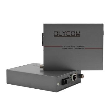 Quality Single Mode Fiber Media Converter 1.25G Ethernet WDM Optical Unmanaged 30W PoE for sale
