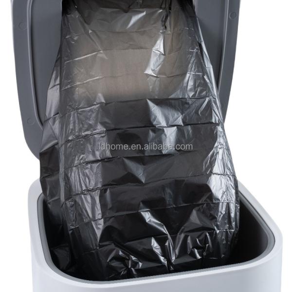 Quality 17.5L Self Changing Smart Trash Bin White Color Touchless Sensor Smart Trash Can for sale