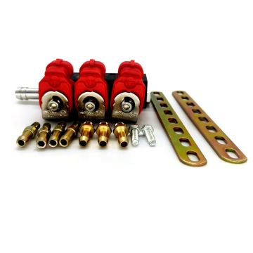 Quality LN-VTK03 3 Cyl LPG CNG Gas Fuel Injector Rail Compressed Natural Gas Injector for sale