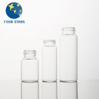 Quality 35mm Height Small Glass Bottles Screw Top for sale