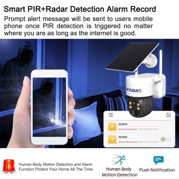 Quality LTE Solar Powered Cellular Security Camera 4MP 10400mAh Battery Powered Security for sale