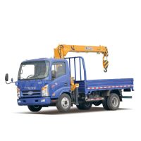 Quality TRUCK CRANE 5 Ton Hydraulic Mobile Telescopic Boom Crane for IVECO Liyuan for sale