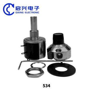 Quality 534 Multiturn Potentiometer Wirewound Potentiometer 10-Turn Potentiometer 2W for sale