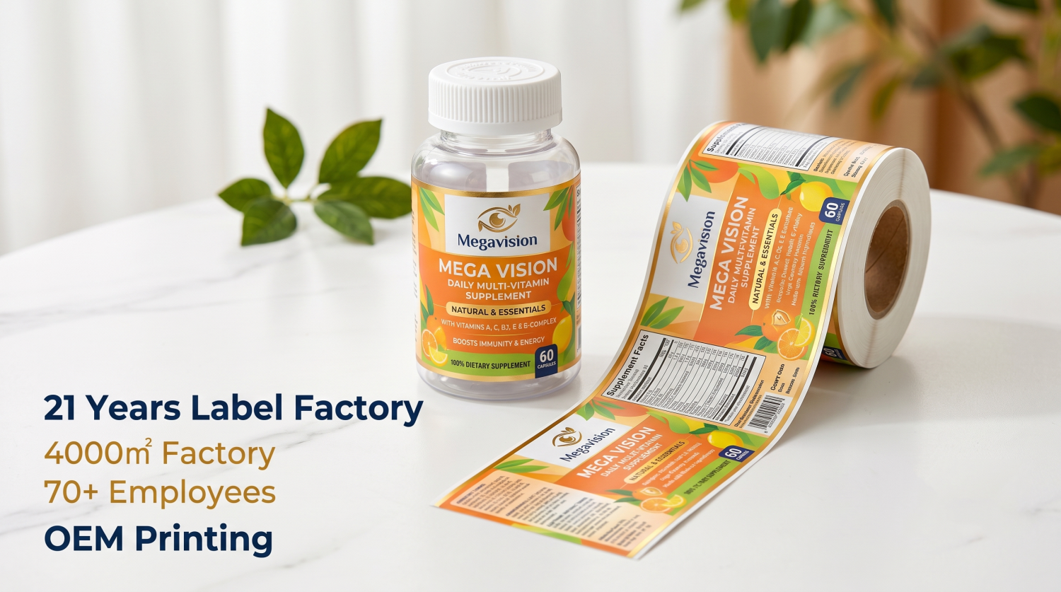 Quality Custom Supplement Labels for sale