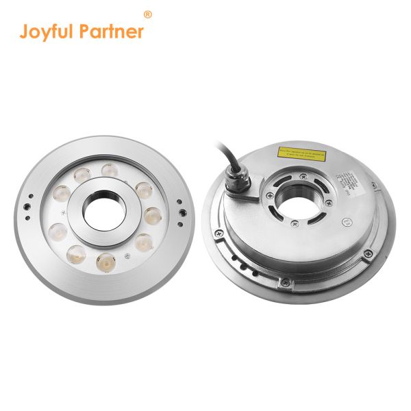 Quality Stainless Steel Submersible LED Fountain Light 9x2W RGB LED color IP68 DC24V CE Certificated for sale