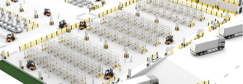 VNA Rack Or Very Narrow Aisle Rack High Density Warehouse Storage Racking