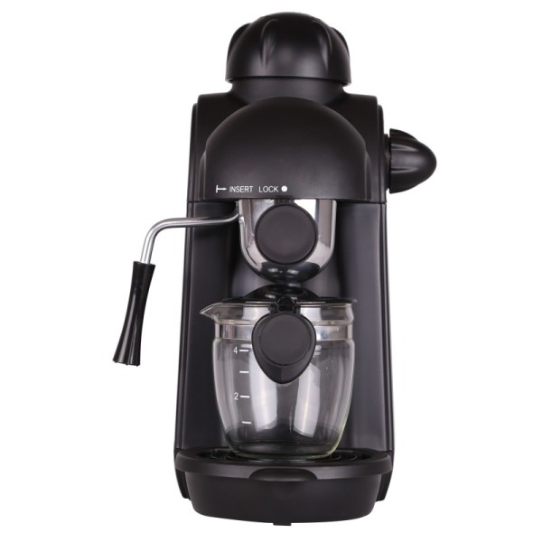 Quality Black 220V Espresso Machine , 240ml Small Espresso Machine With Steamer for sale