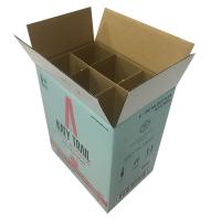 Quality 6 Bottle Wine Shipper Round Box Packaging Made Of Recyclable Paper Material for sale