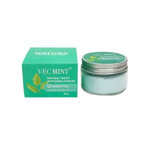 Quality NATURA VECMINT Natural Tooth Whitening Powder - Green Tea Herbal Extracts Oral Care Brightening Powder (30g) for sale